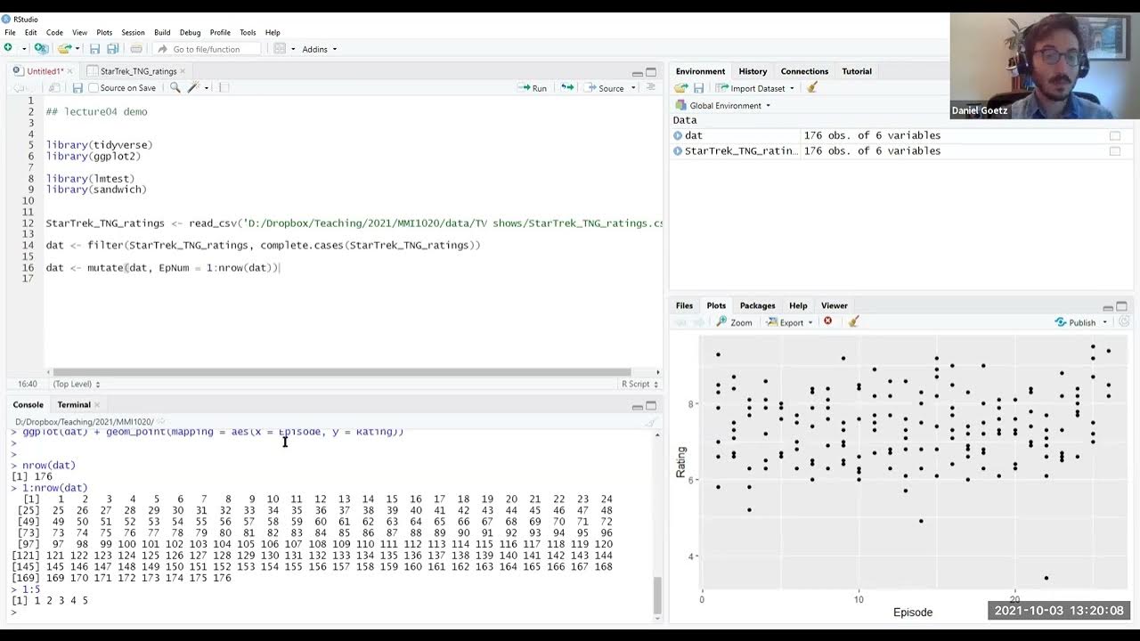 Lecture 04 R demonstration - Linear regression part 2 - YouTube