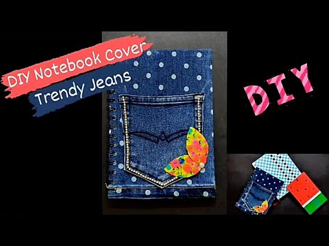 DIY | Notebook/Diary cover | TRENDY JEANS | Part 2 - YouTube