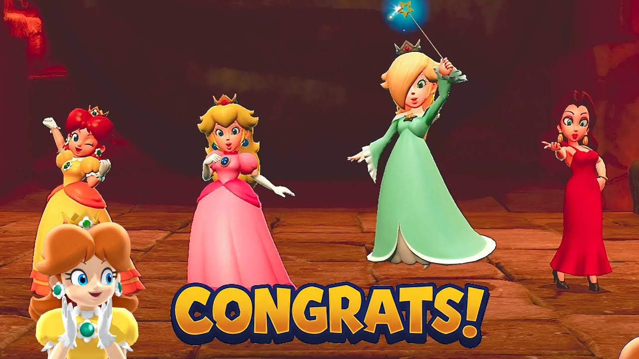Super Mario Party Jamboree Minigames Daisy vs Peach vs Rosalina vs ...