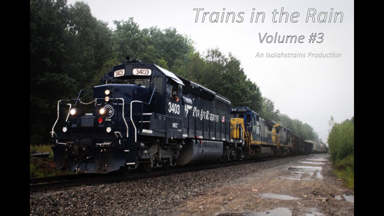 🎧 Distant Trains in the Rain Vol. III - Relaxing Train Sounds in a ...