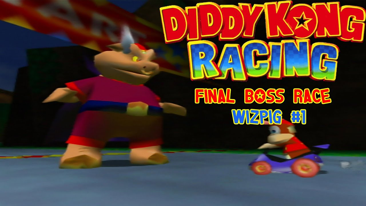 Diddy Kong Racing: Final Boss Race Wizpig #1 & First Ending - YouTube