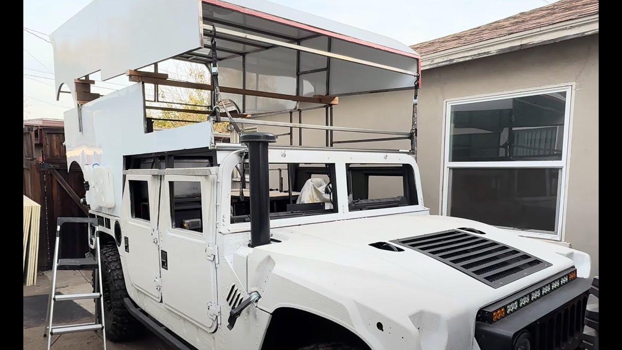 D.I.Y. Humvee Camper Build day 11. - YouTube