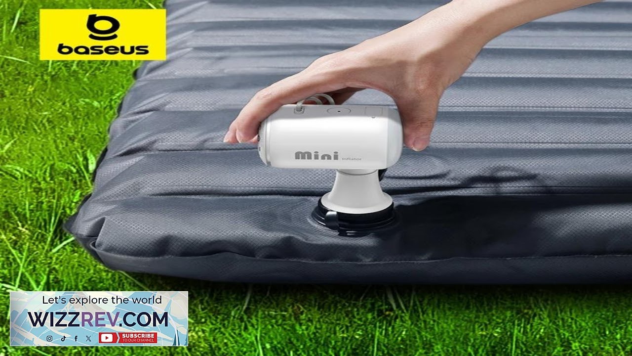 Baseus Air Pump Wireless Air Compressor Camping Inflatable Deflate Beds ...