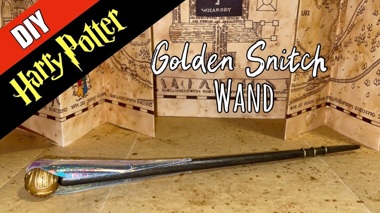 ⚡️Harry Potter DIY: Golden Snitch Wand - YouTube