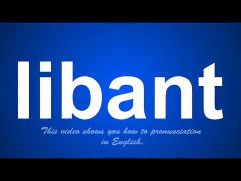 the correct pronunciation of libers in English.