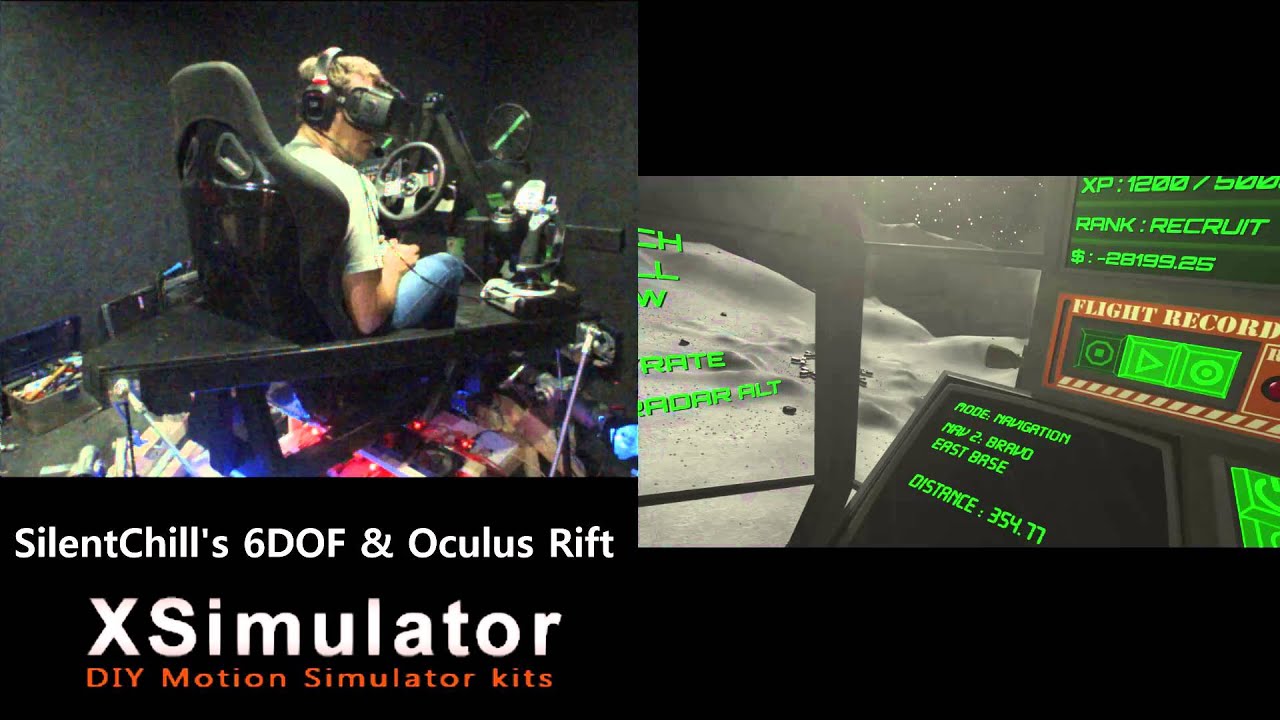 LunarFlight VR Beta + Motion 6DOF Rig - Oculus Rift DK2 - YouTube