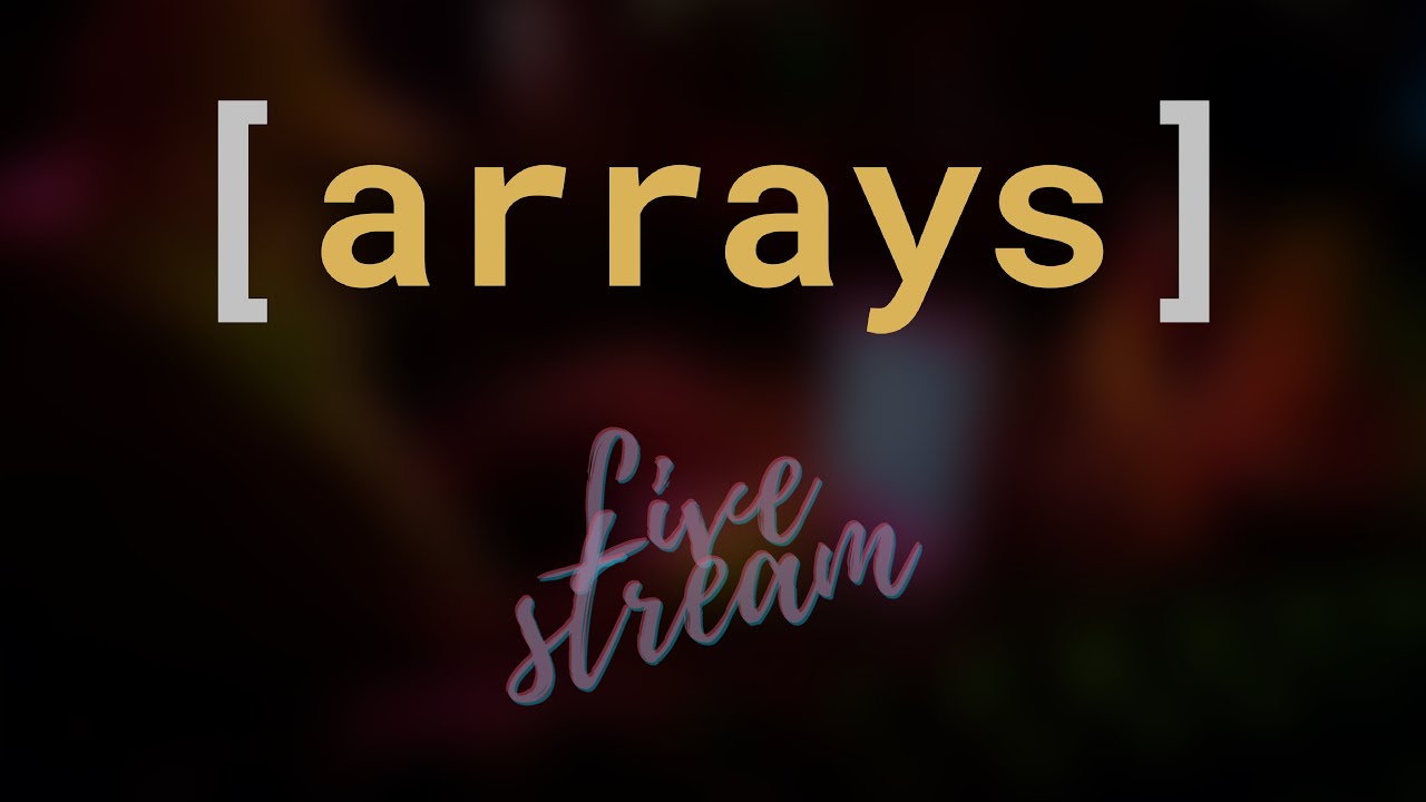🔴 Arrays In Assembly Youtube