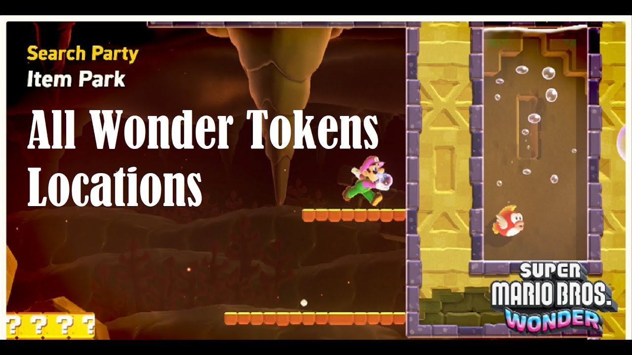 Search Party Item Park 100% All Hidden Wonder Token Locations - Super ...