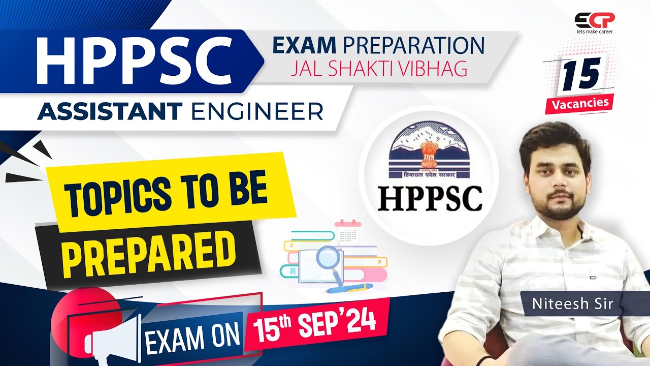 Topics to be prepared for HPPSC AE Civil Jal shakti Vibhag exam to be ...