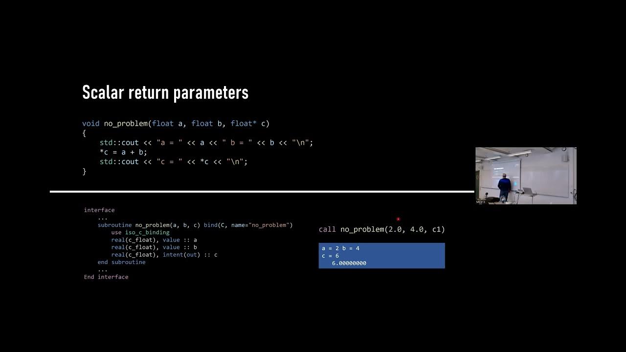 Lecture 1, part 2: Mixed-language programming in Fortran - YouTube
