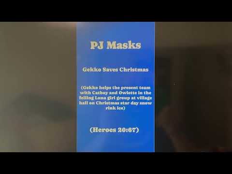 PJ Masks on Gekko saves Christmas 