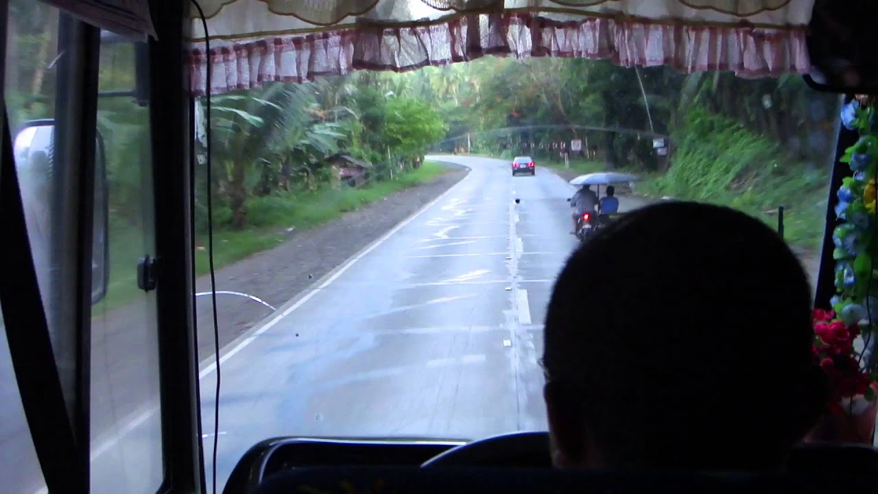 Bus ride from Davao City to Digos - YouTube