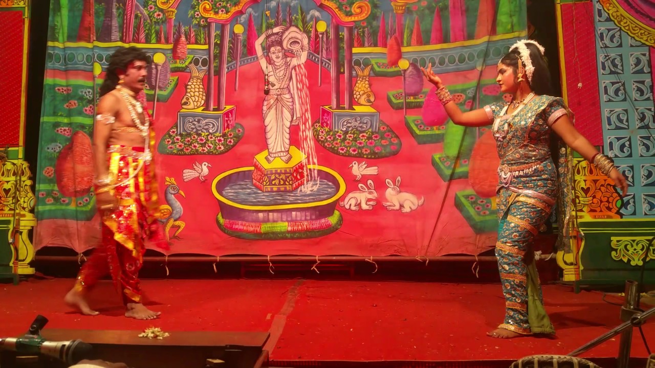 v aradhya and jyothi kannada pouranika nataka, abimannu utthare - YouTube