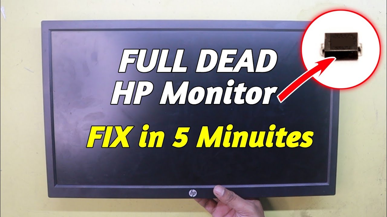 Full Dead HP Monitor Repairing | How to Repair HP Monitor power problem ...