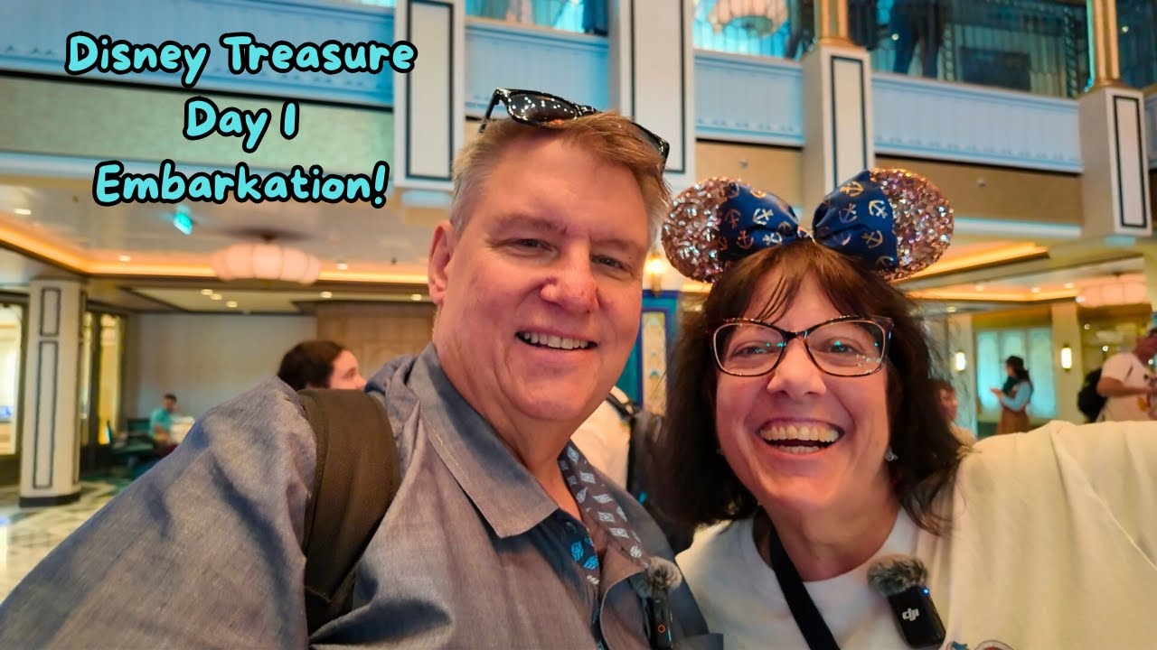 Disney Treasure Day 1 Embarkation - YouTube