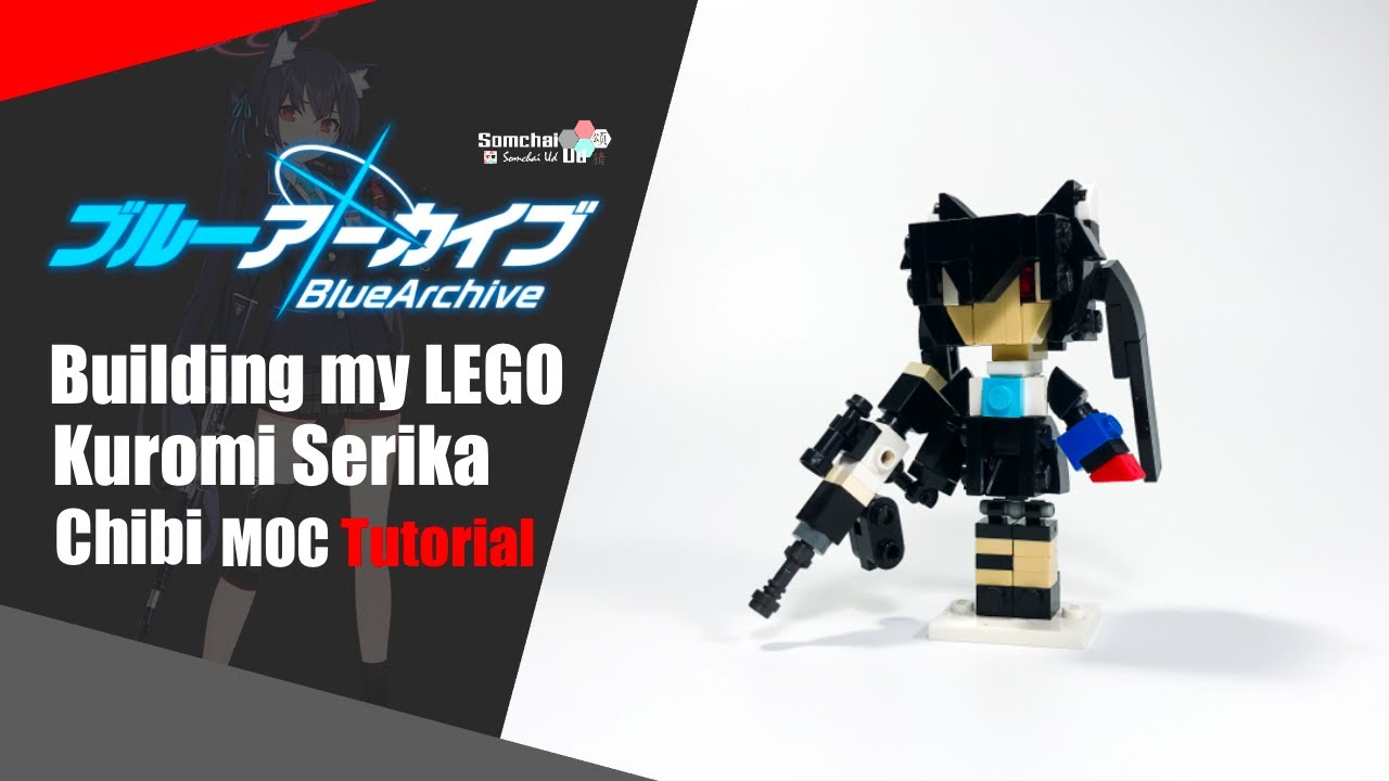 LEGO Blue Archive Kuromi Serika Chibi MOC Tutorial | Somchai Ud - YouTube