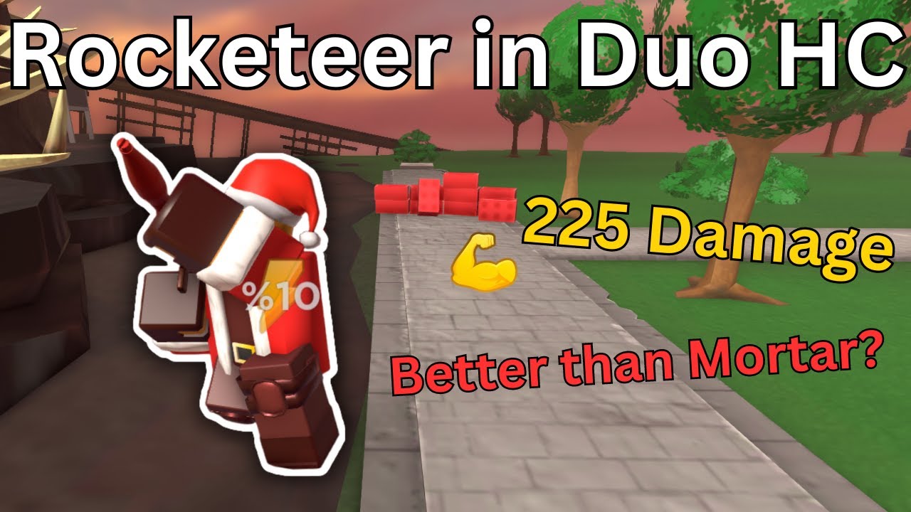 OP Rocketeer in Duo Hardcore (Makes Hardcore Easy) | Roblox Tower ...