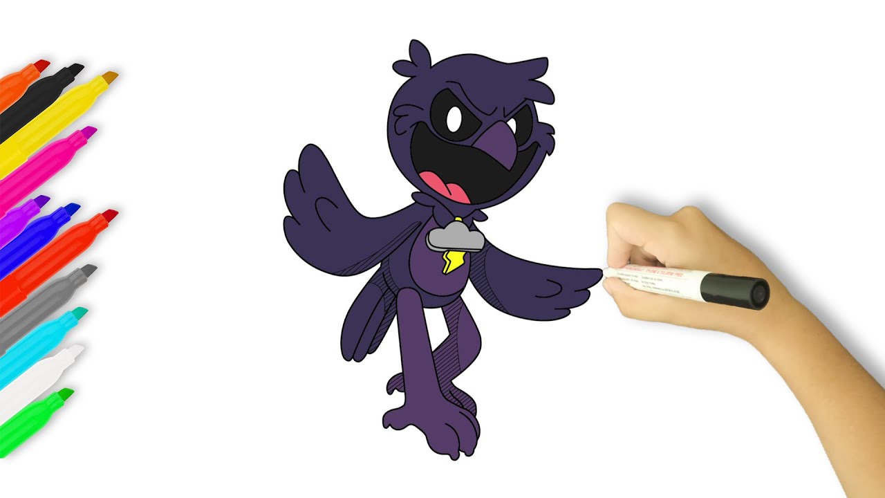 How to Draw Poe | Nightmare Critters | Poppy Playtime - YouTube