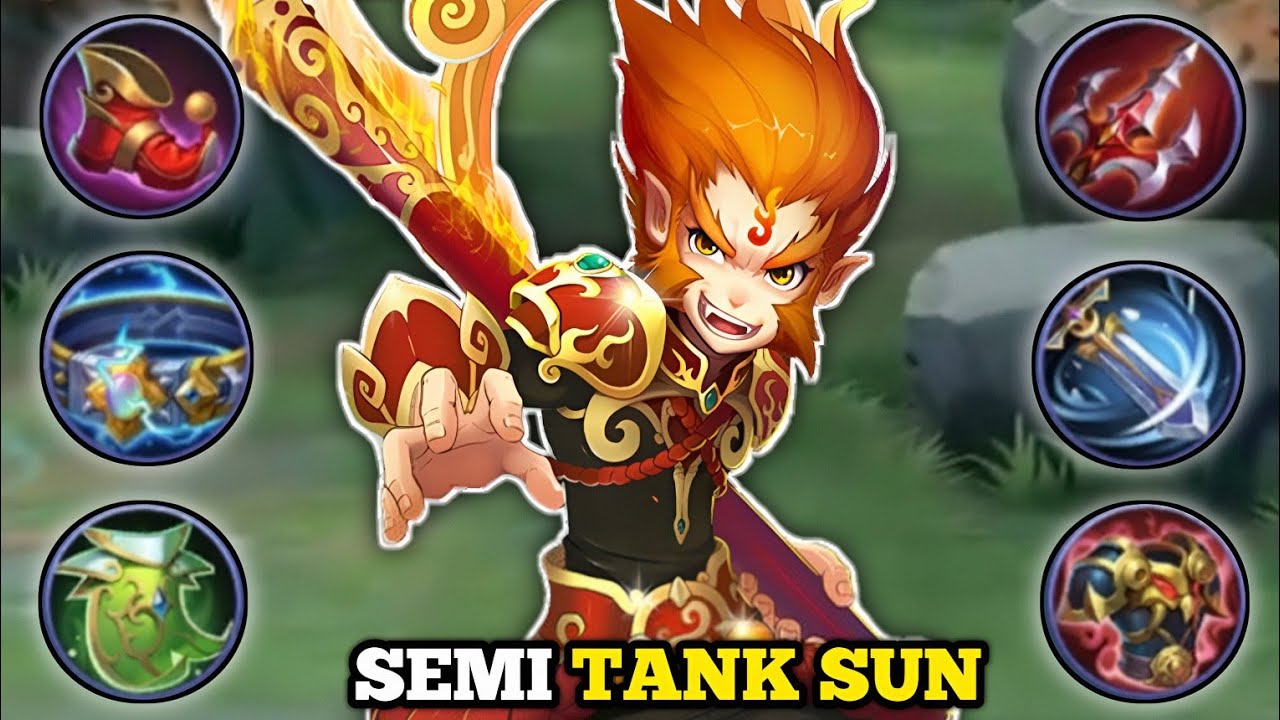 SEMI TANK SUN, NO COOLDOWN BUILD! (100% broken!💀) SUN BEST BUILD -MLBB ...