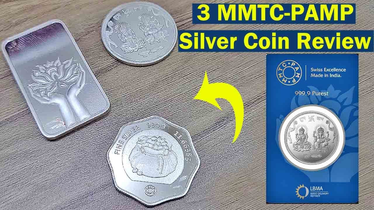 MMTC-PAMP 3 Pure 999 Silver Coin Review | 11 Gm Tola Coin | 31 Gm Lotus ...