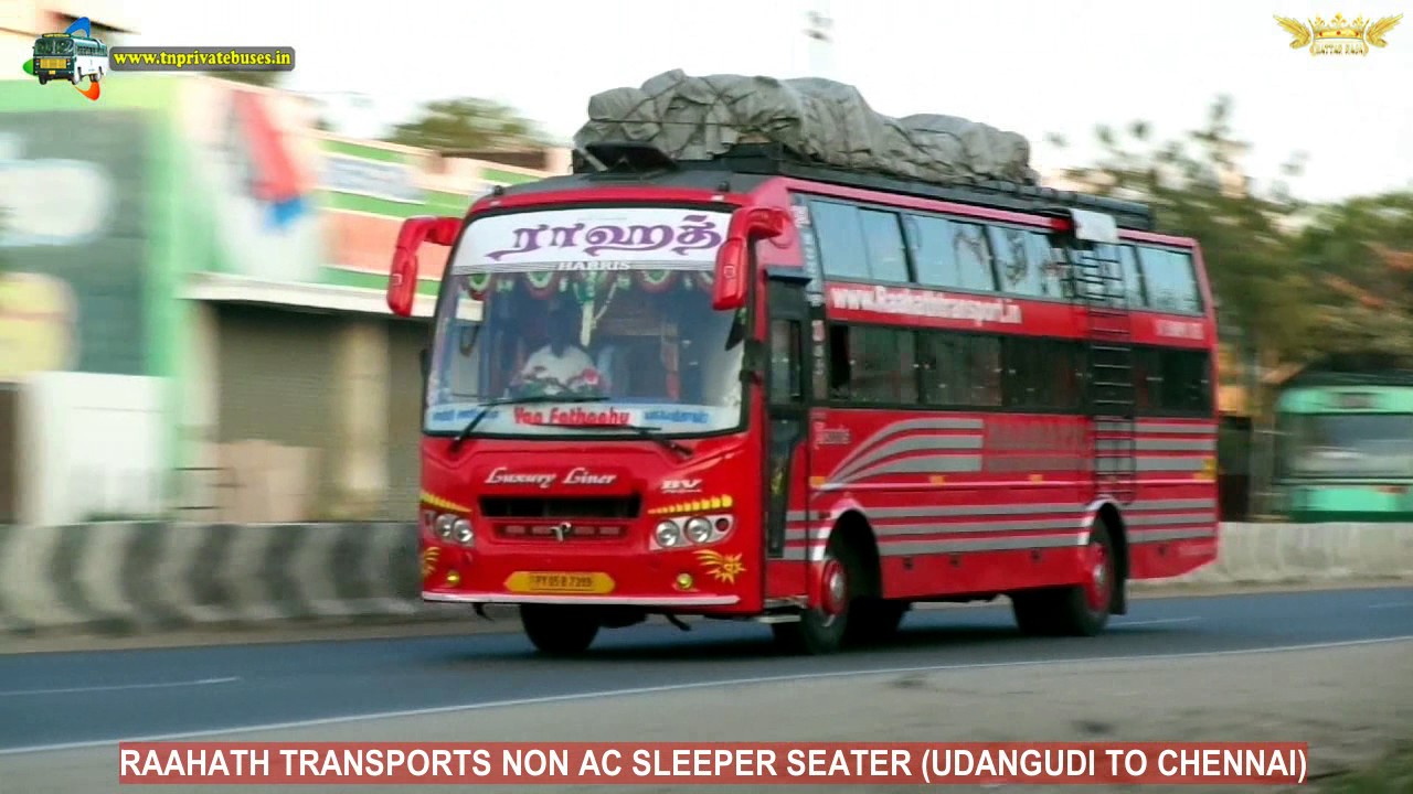 Raahath Transports Non AC Sleeper Seater - YouTube