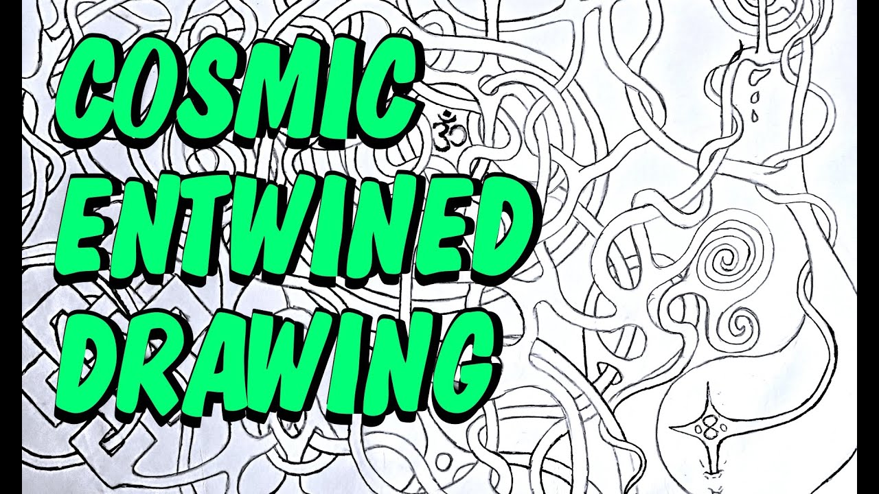 Amazing Art Cosmic Entwined Drawing Time lapse - YouTube