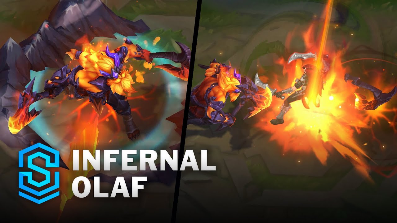 Infernal Olaf Skin Spotlight - Pre-Release - PBE Preview - League of Legends - YouTube