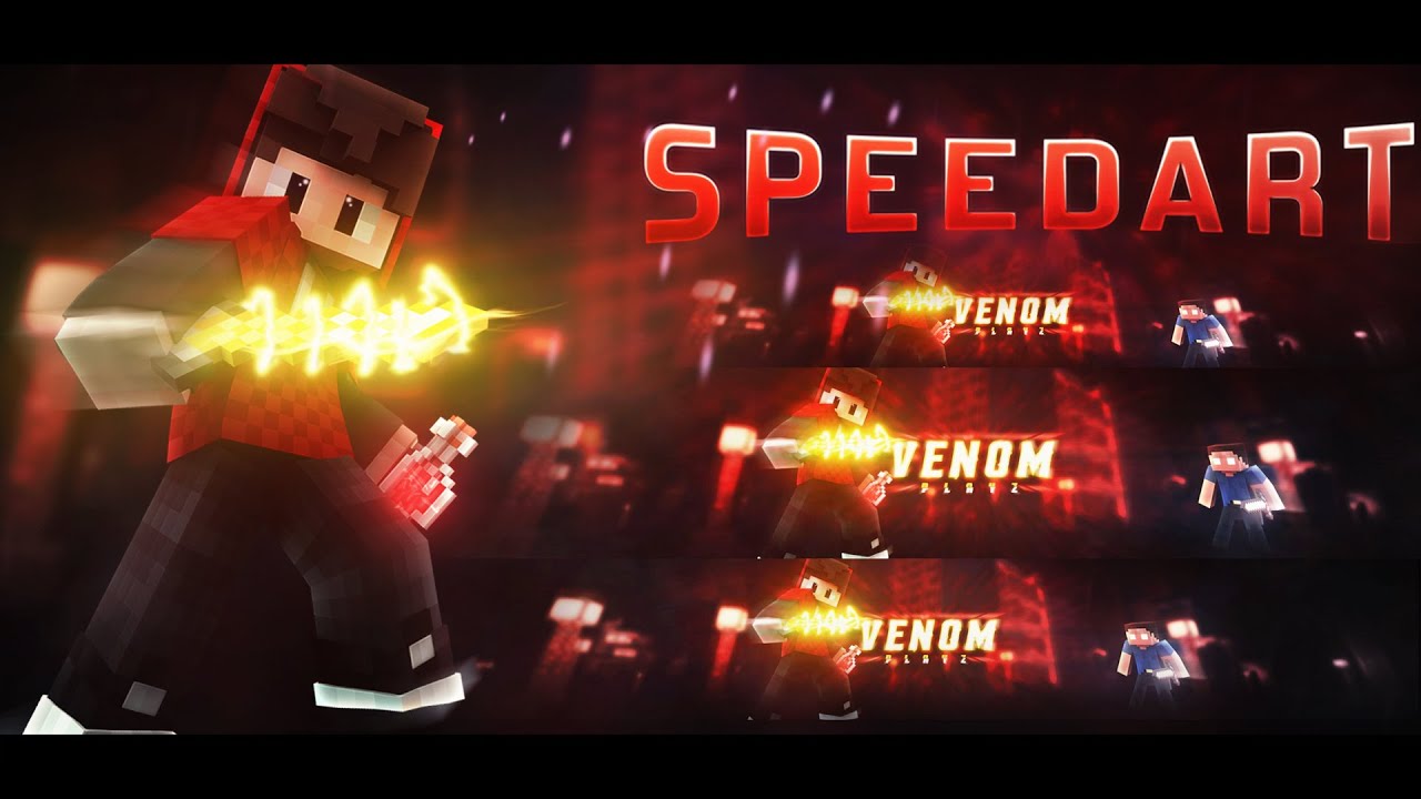Minecraft Banner Speedart | VenomPlayz [70] (ft. ShaDowZz) - YouTube