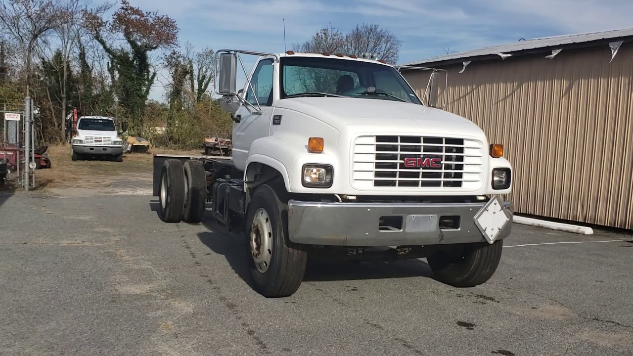 1997 GMC Topkick C7500 CAT Diesel - YouTube