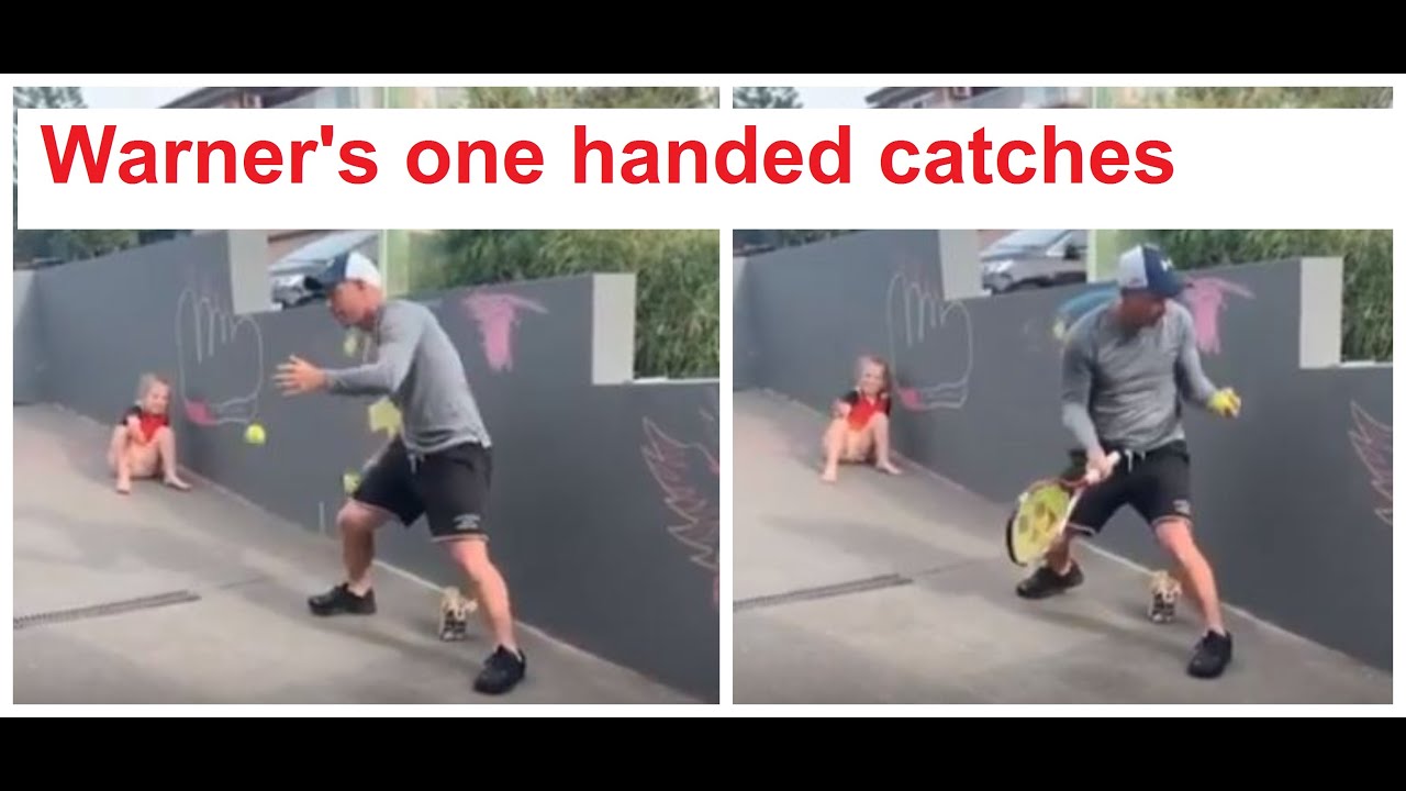 Watch: In self-isolation, David Warner practices one-handed catches ...