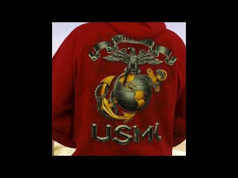 Marines Awesome Red Hoodie