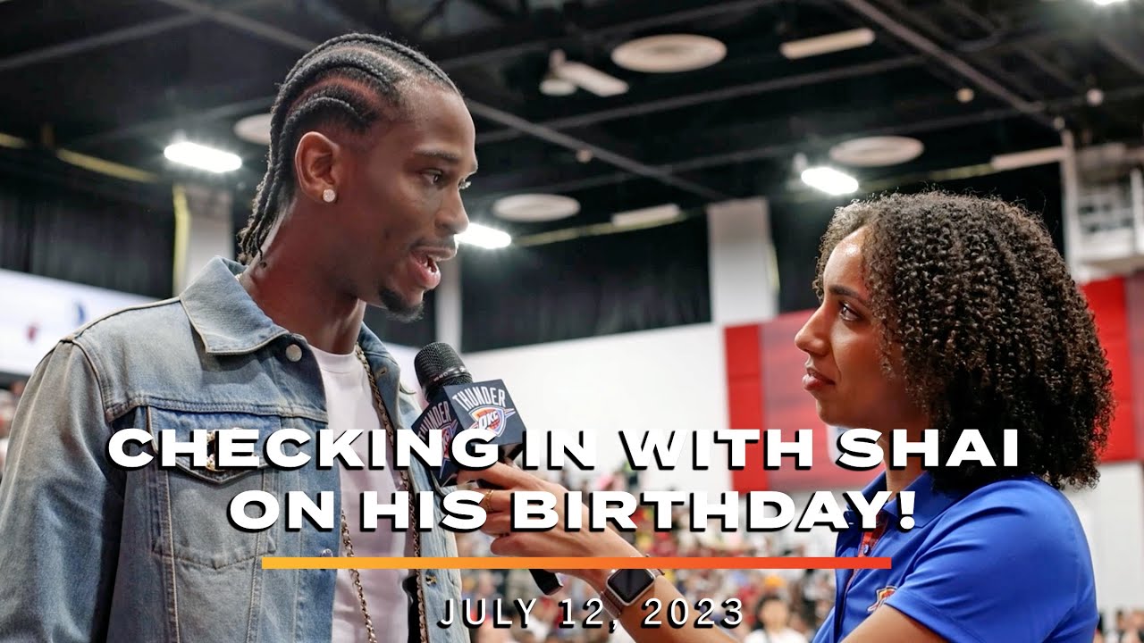Paris Lawson Catches Up with Shai Gilgeous-Alexander at NBA Summer ...