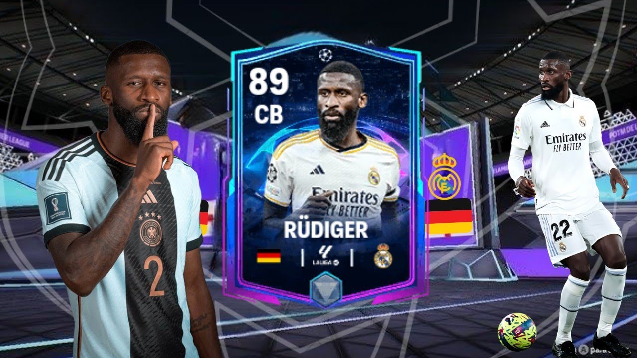 89 Rudiger Review in ea fc mobile / Fifa mobile . Best CB in the game ...