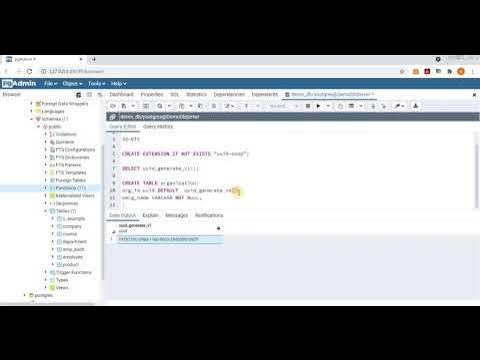 #UUID Datatype #Primary Key in #PostgreSQL Universally Unique ...