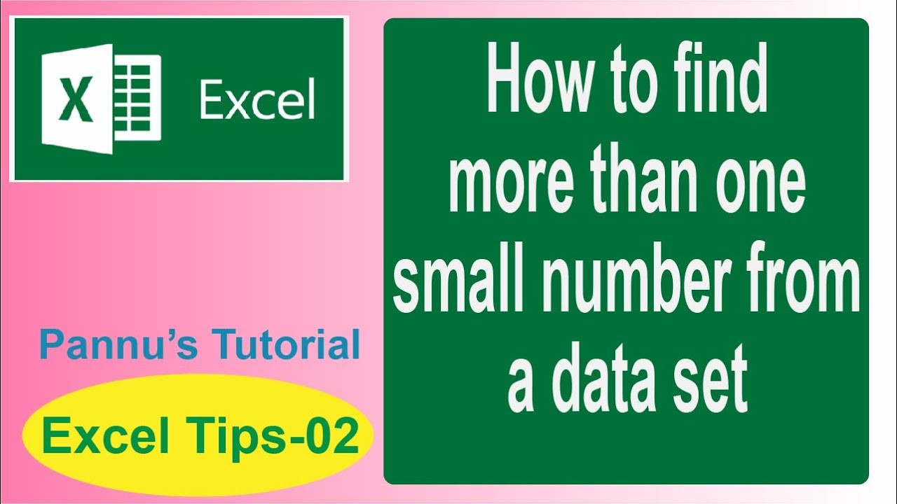 How To Find More Than One Small Number From A Data Set YouTube how-to-find-more-than-one-small-number-from-a-data-set-youtube