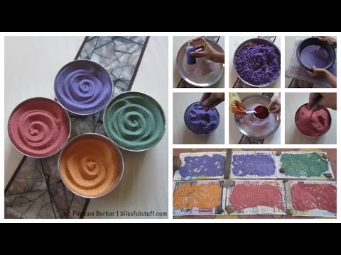 DIY - Recycle the used rangoli powder to smooth and flowy rangoli ...