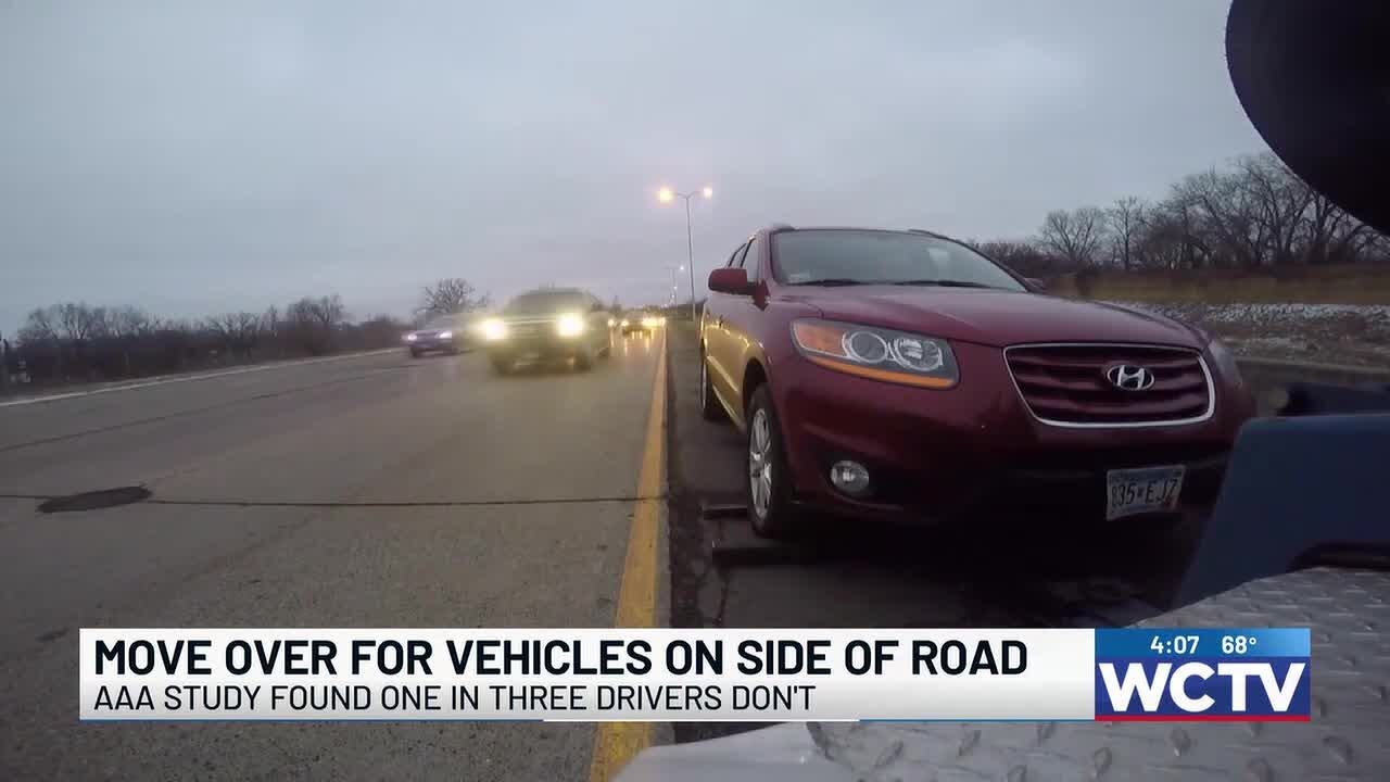One in three drivers ignore move over laws, AAA study finds - YouTube