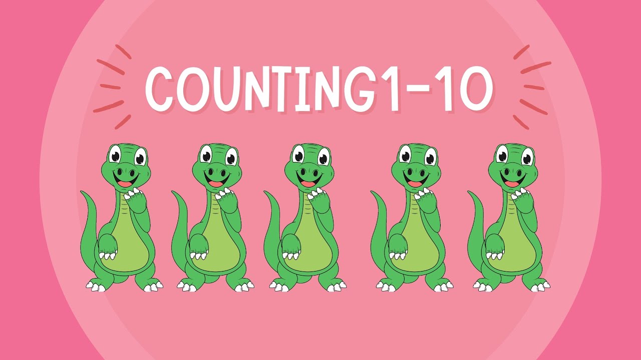Count to 10 with Dinosaurs | Fun Dinosaur Counting Song for Kids - YouTube