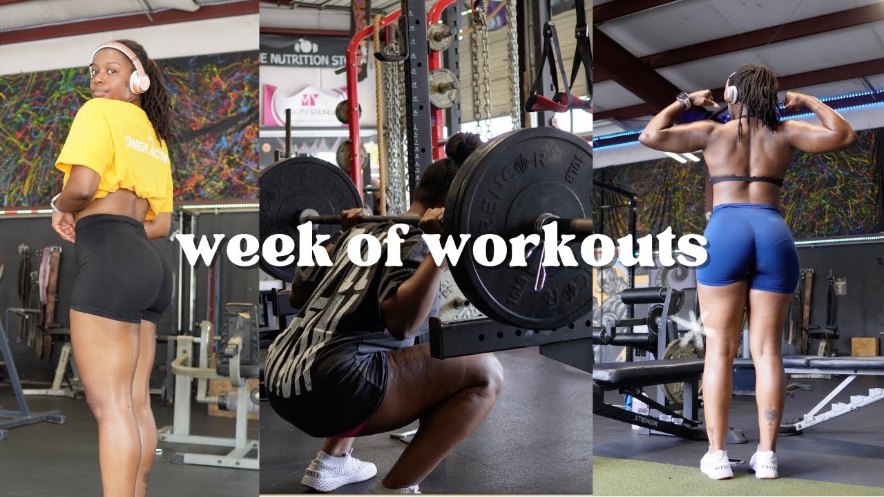 WEEK OF WORKOUTS | My Current Split - YouTube