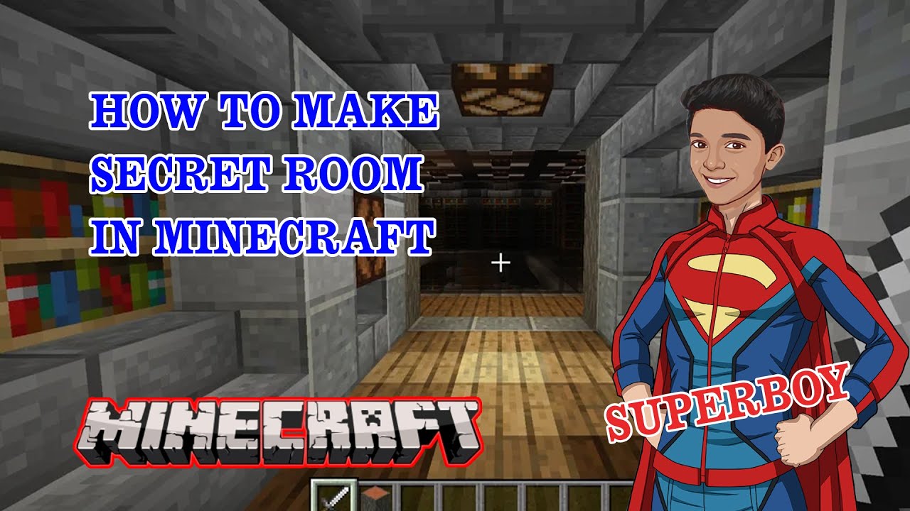 HOW TO MAKE SECRET ROOM IN MINECRAFT 2021 [TUTORIAL] [UNDERGROUND ROOM ...