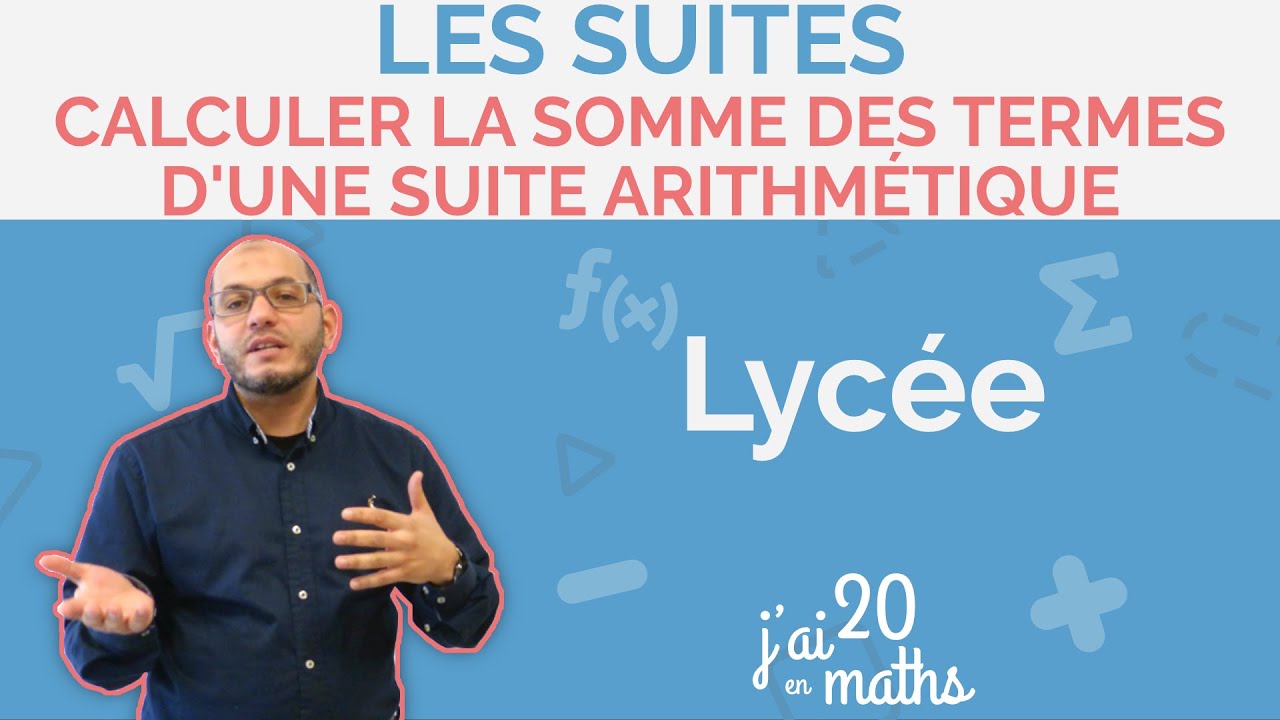 Calculer la somme des termes d'une suite arithmétique - Les suites ...