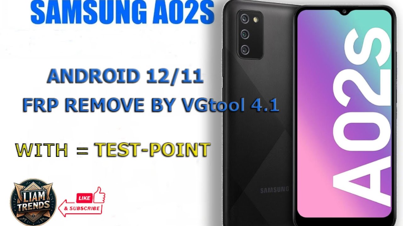 Samsung a02s frp remove / with pc VGtool 4.1 (test point) 2024 - YouTube