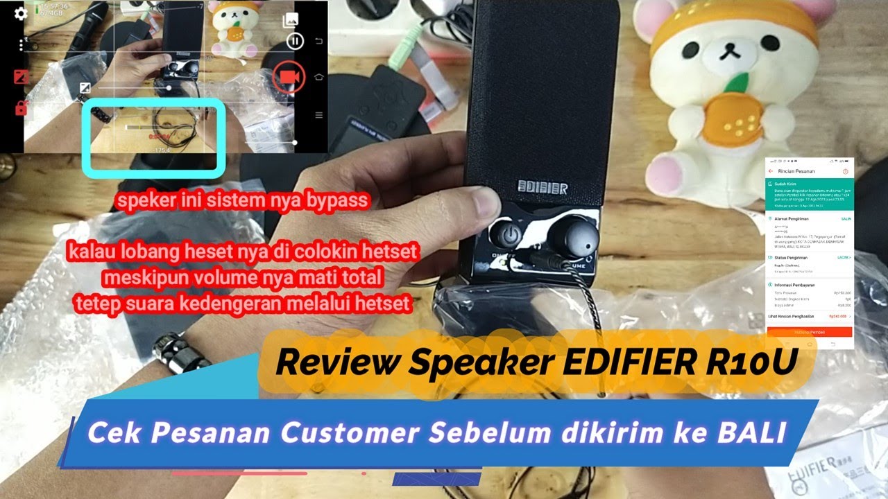Review speaker #edifier R10U pesanan customer di #bali - YouTube