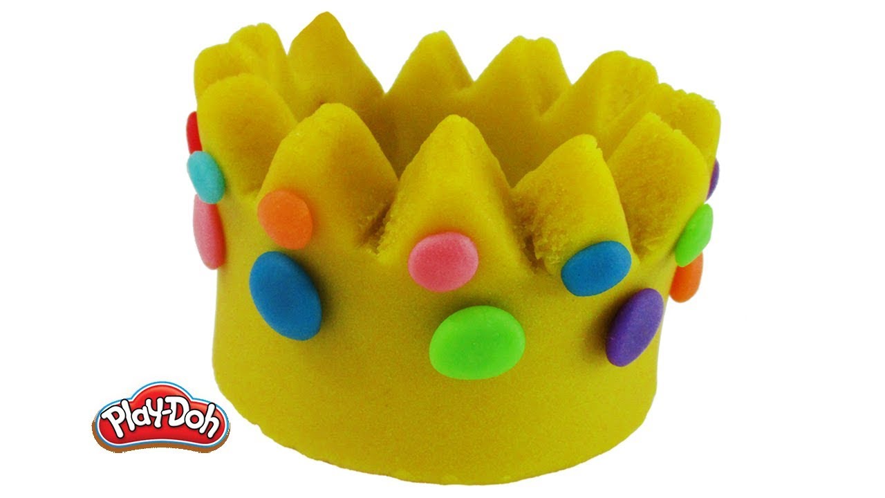 How to make play doh princess crown - YouTube