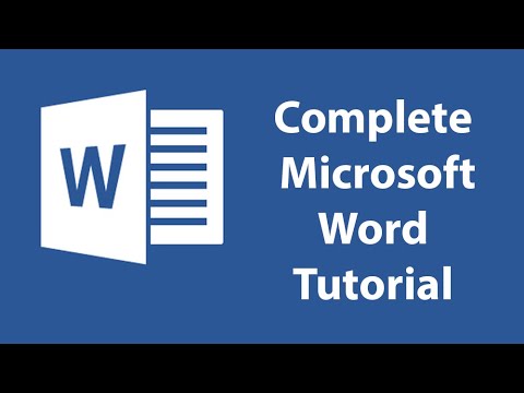 Microsoft Word Complete Tutorial for Beginners - YouTube