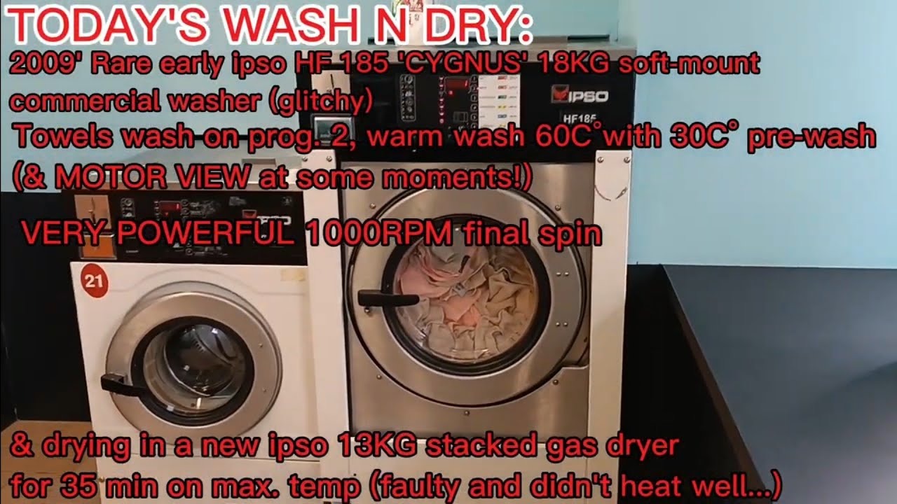 Ipso HF185 18KG 'CYGNUS' | commercial washer warm wash (machine glitchy ...