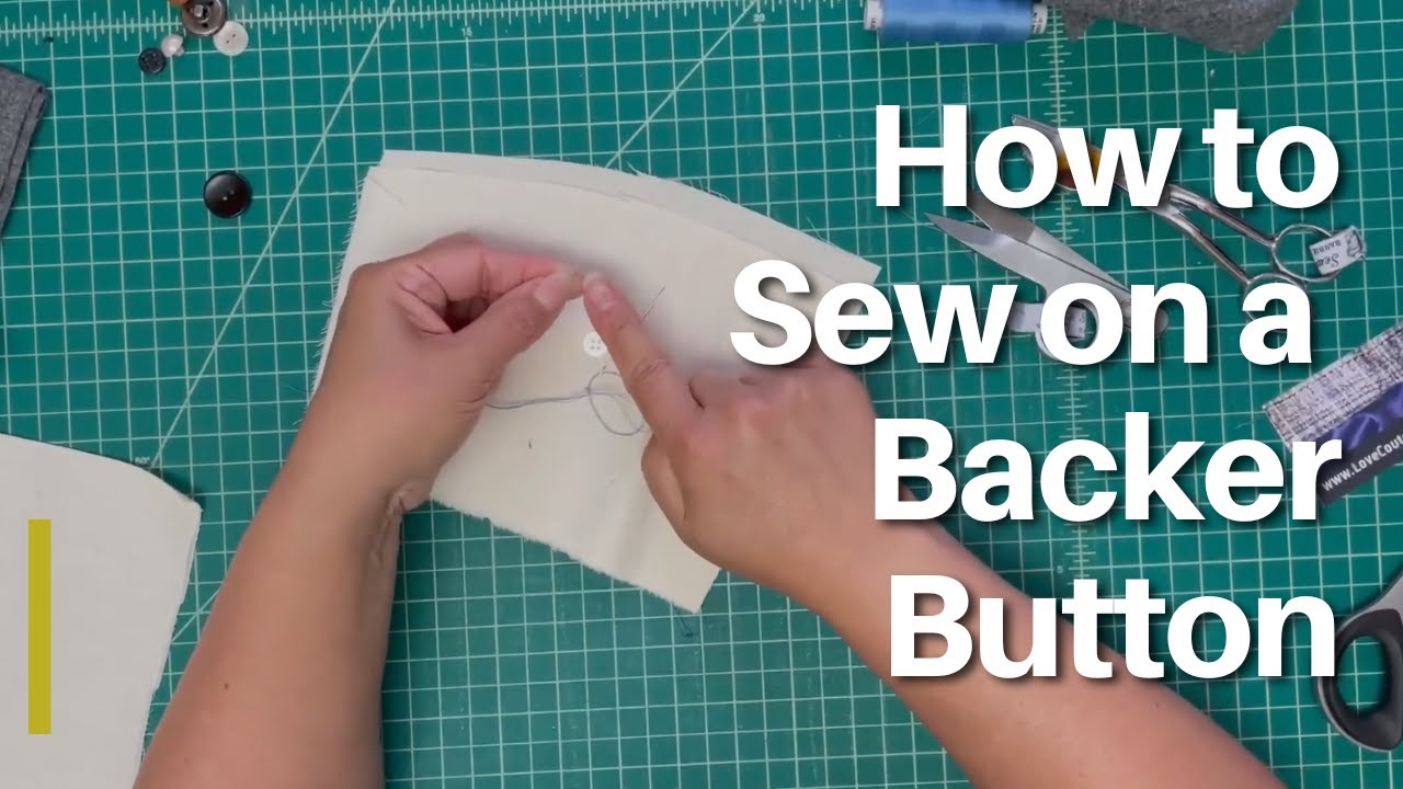 How To Sew a Button Backer (by Hand) | Sewing Buttons by Hand - YouTube