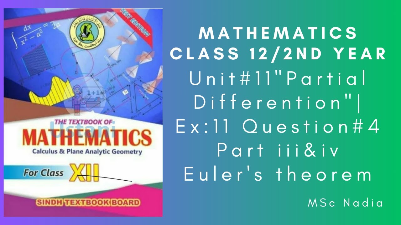 Exercise 11 2nd year mathematics | class 12 exercise 11 | ex 11 q4 ...