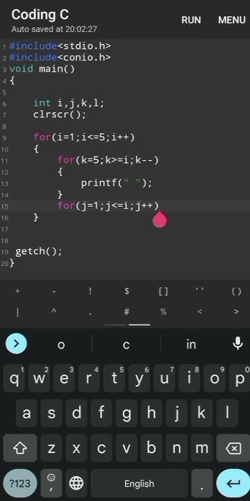 Print Half Diamond Using Nested For Loop In C Program Cprogramming Basicofcoding Halfdiamond