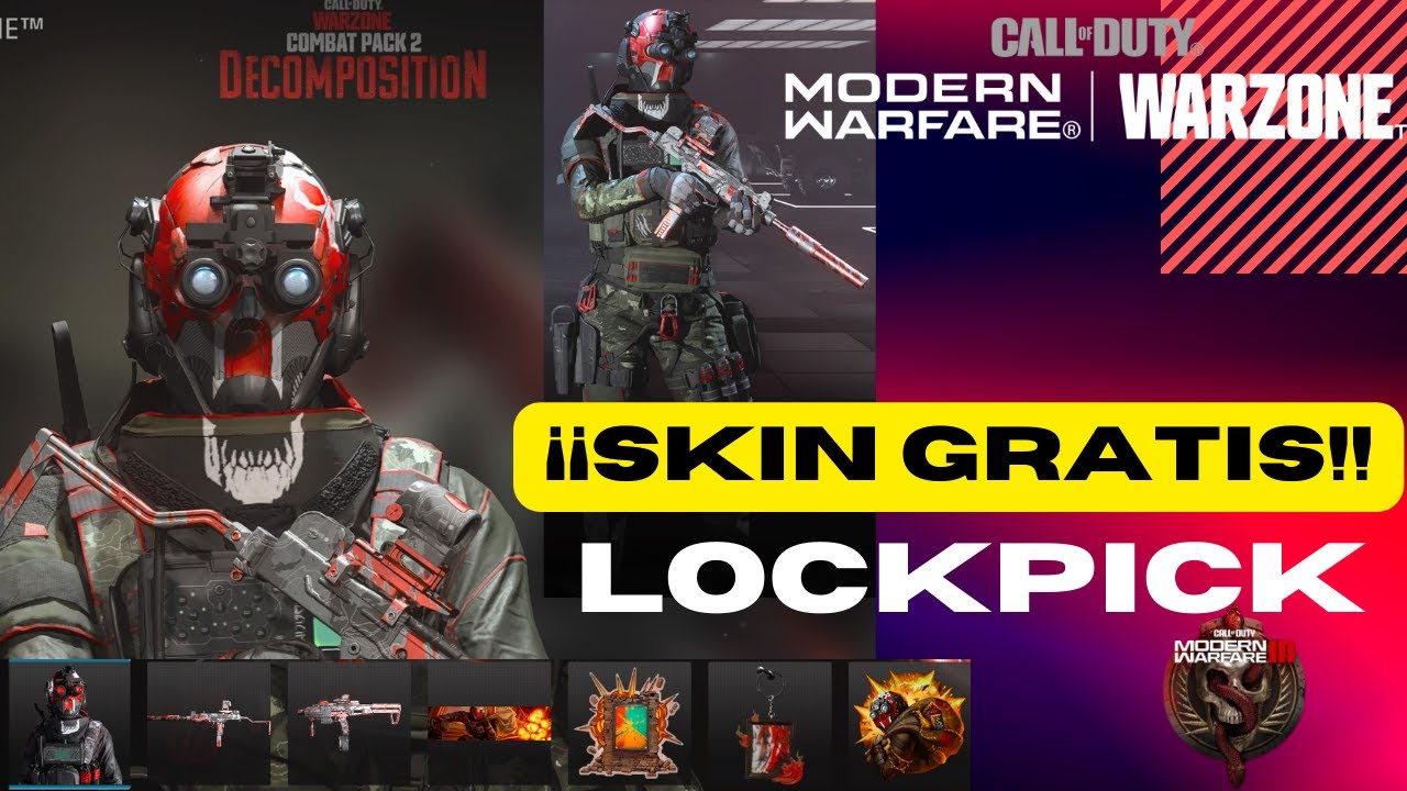 "SKIN GRATIS" en WARZONE PACK de COMBATE Operador LOCKPICK #warzone # ...